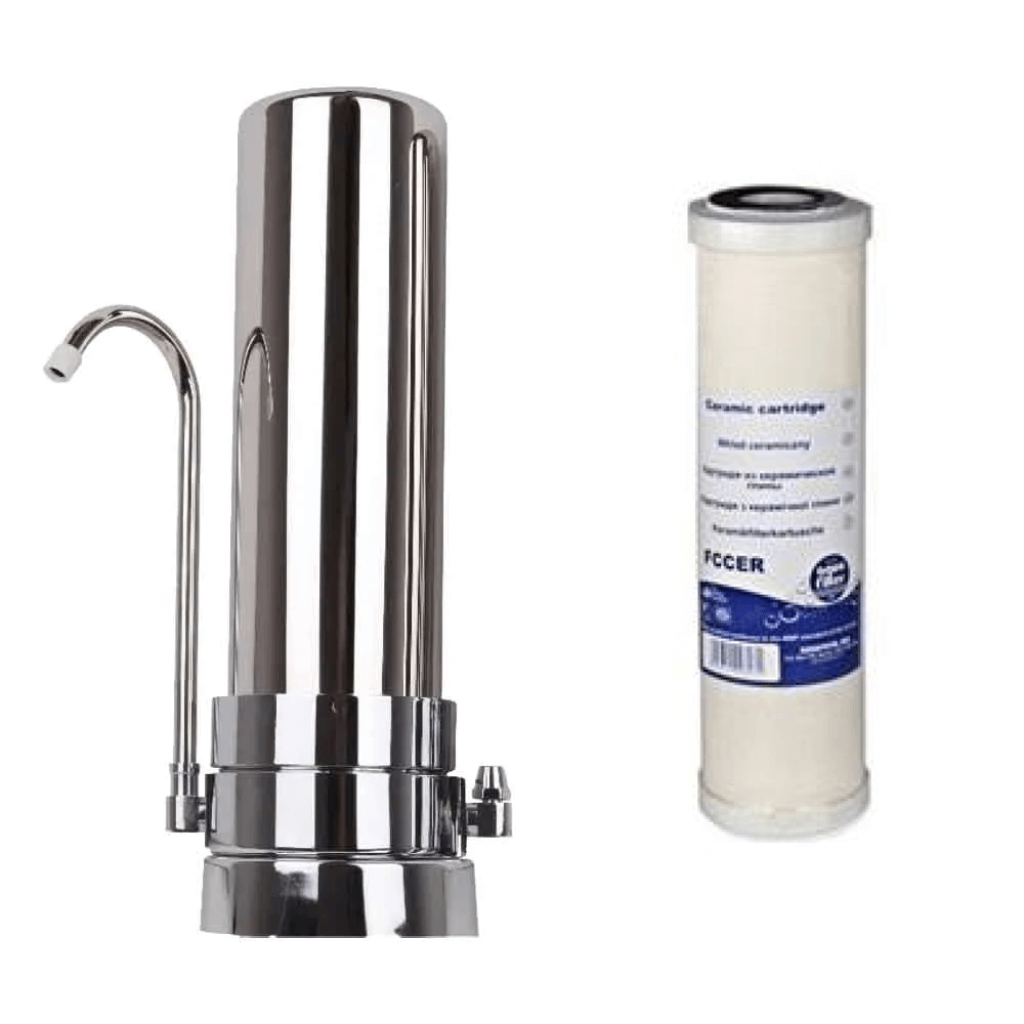 Tap Water Filter Countertop Single Inox Housing with Ceramic Filter | Oasis