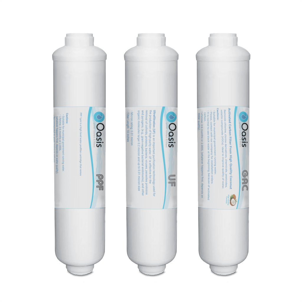 Tap Water Cooler Filter Set with UF membrane | OASIS Set Filters -DUF