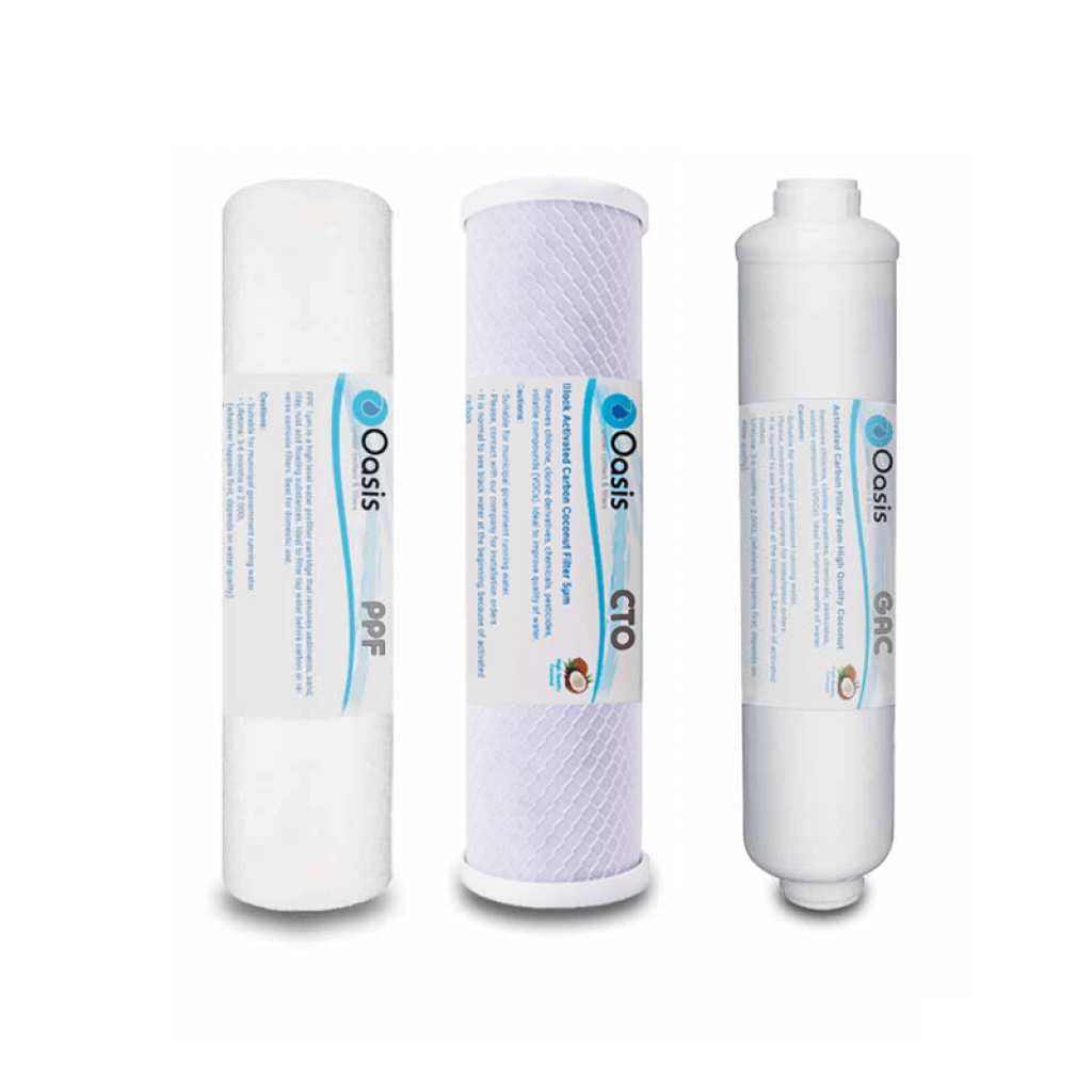 Water Filter Set for F3-Down | OASIS Set Filters 3 - OASIS Set Filters 3